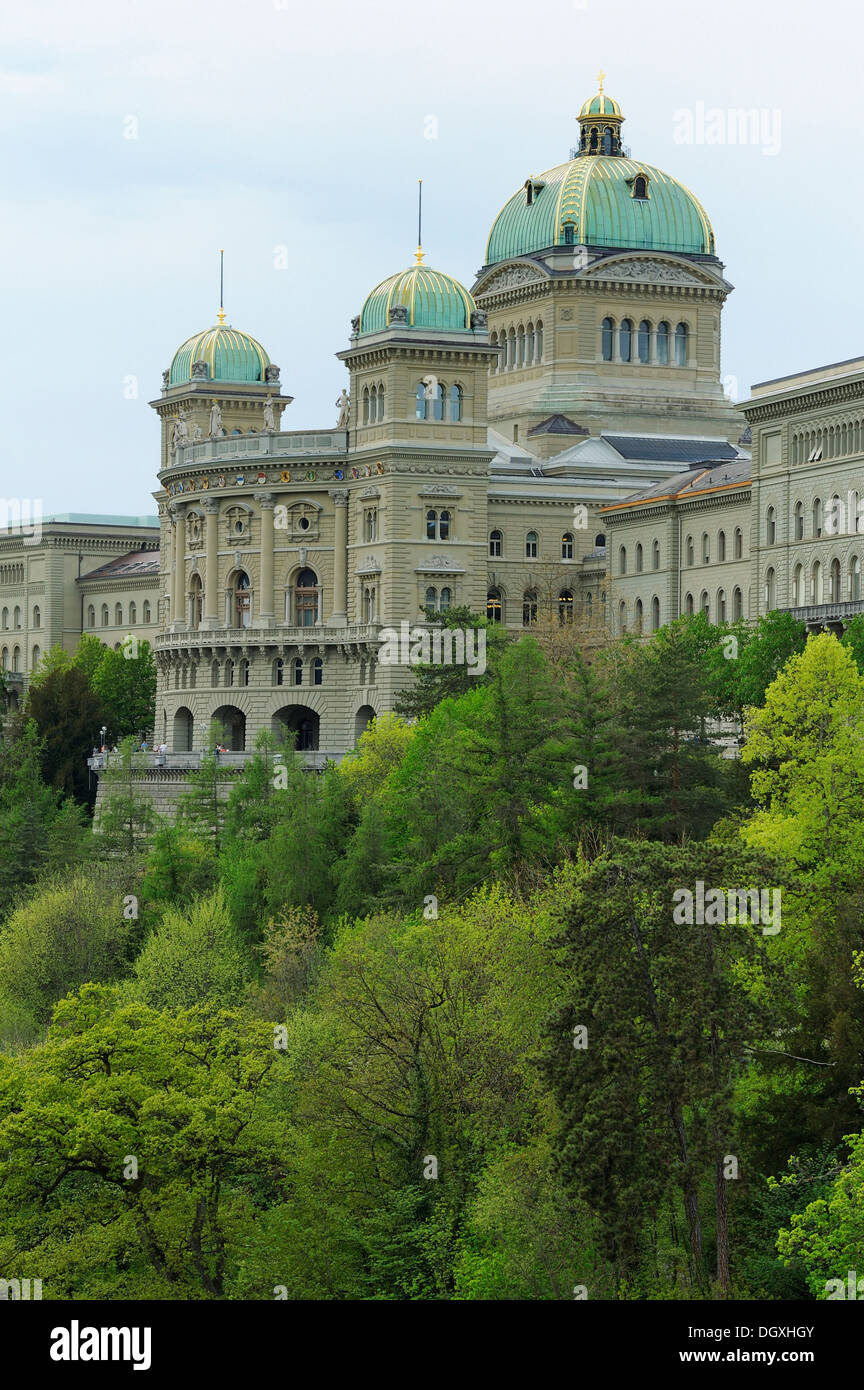 Bundeshaus parliament building in the capital, Bern, Switzerland ...