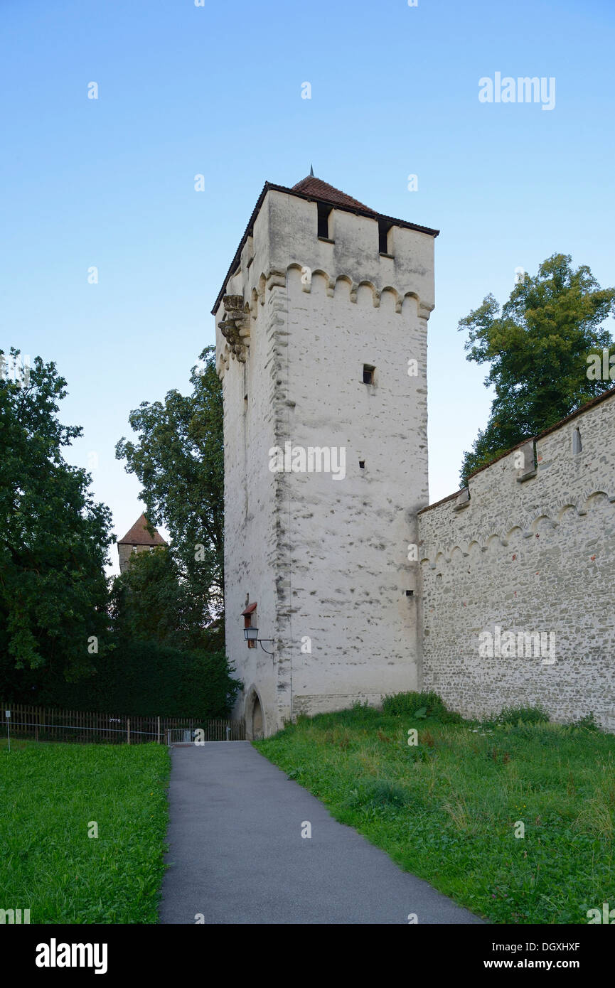Zytturm tower, clock tower, one of the Nine Towers of Lucerne ...