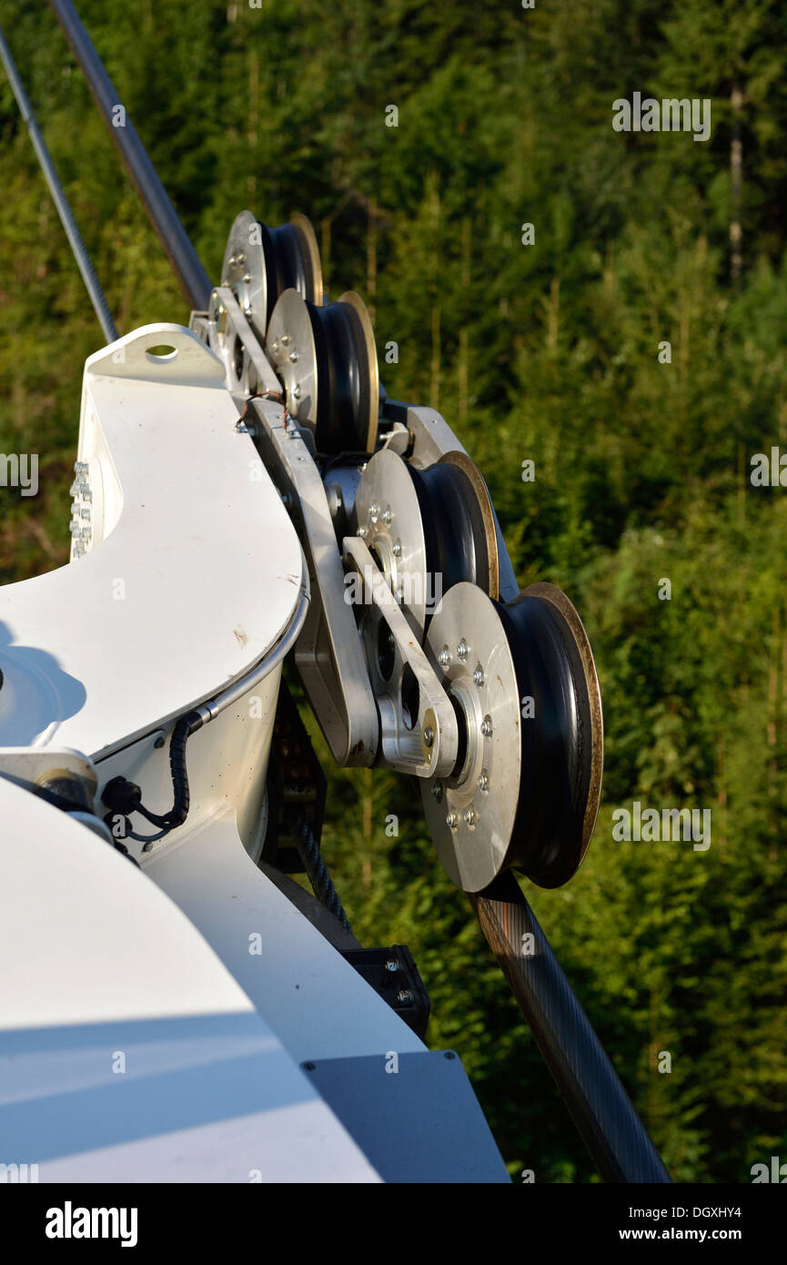Pulleys of a cable car, Switzerland, Europe Stock Photo - Alamy