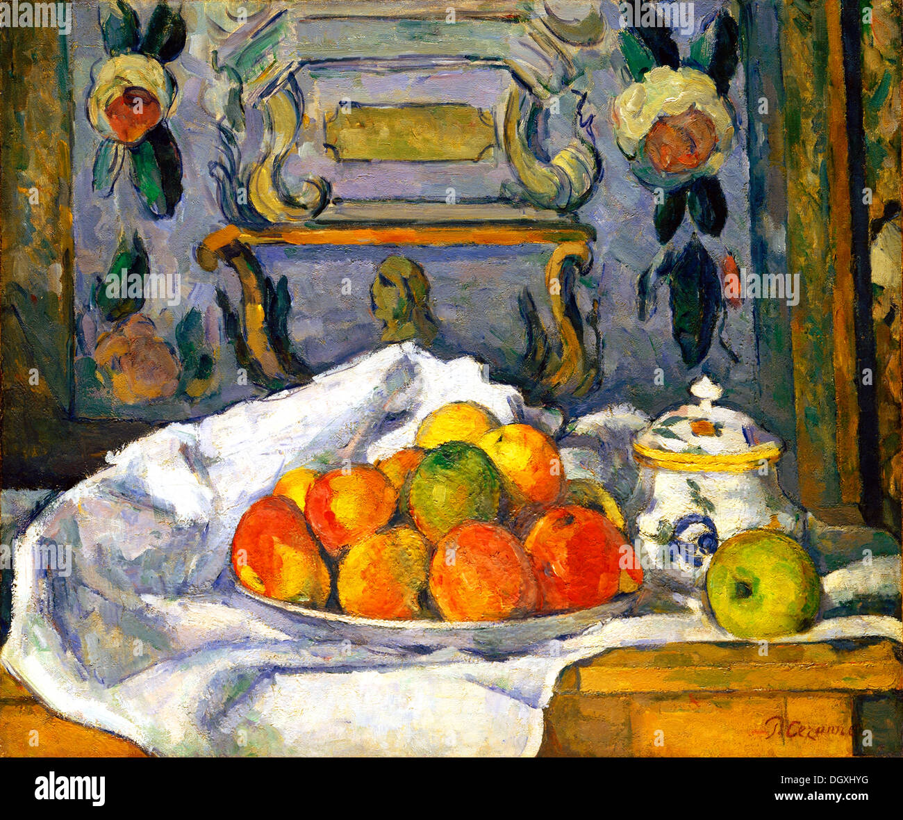 Cezanne still life with fruit dish hi-res stock photography and images ...
