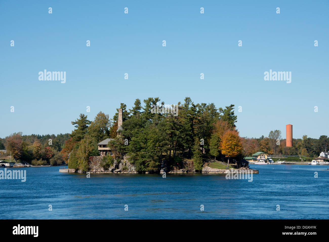New York, St. Lawrence Seaway, Thousand Islands, American Narrows Stock ...