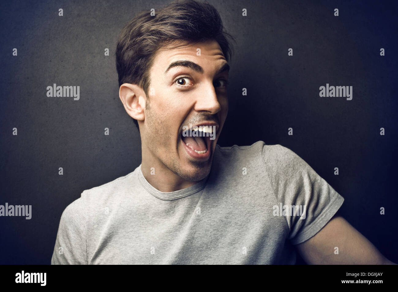 Happy scream hi-res stock photography and images - Alamy