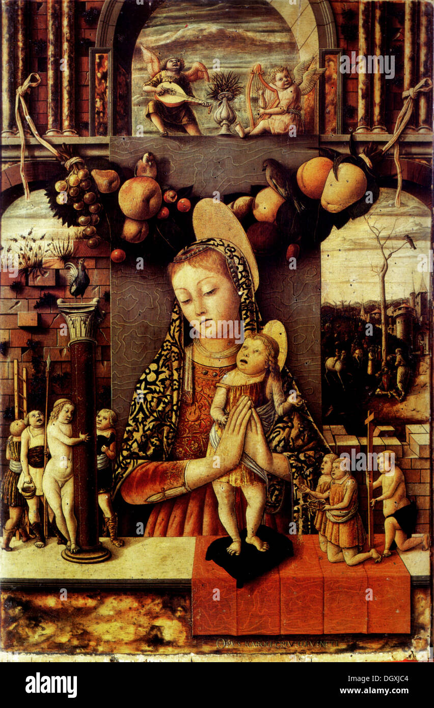 Madonna and Child - by Carlo Crivelli, 1460 Stock Photo - Alamy
