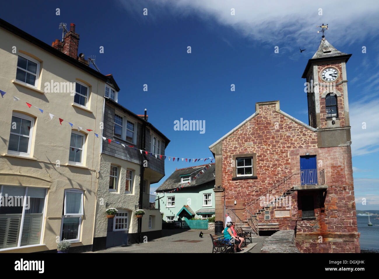 Cornwall cornish village clock tower hi-res stock photography and ...
