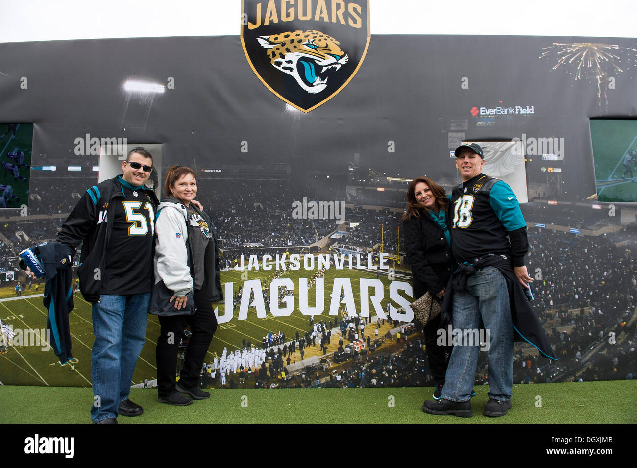 Jacksonville jaguars fans pose for hi-res stock photography and images ...