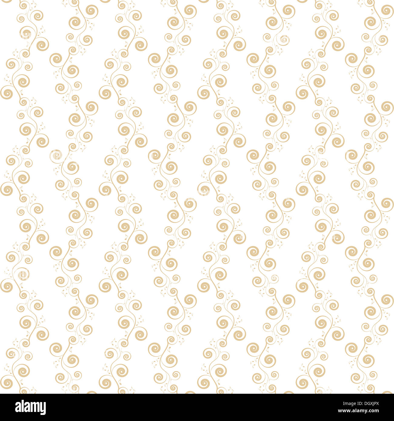 seamless floral and music notes pattern Stock Photo - Alamy
