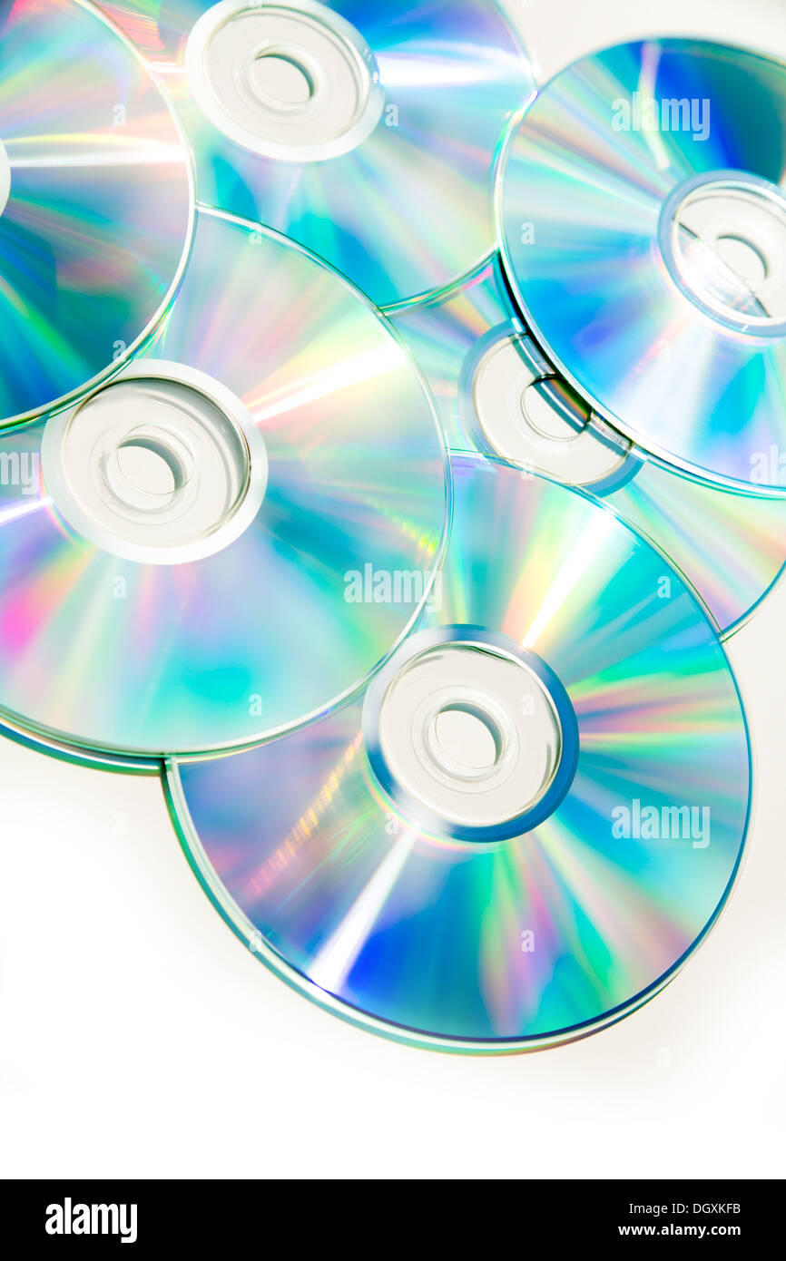 Optical Data storage with a bright and vivid color spectrum Stock Photo ...