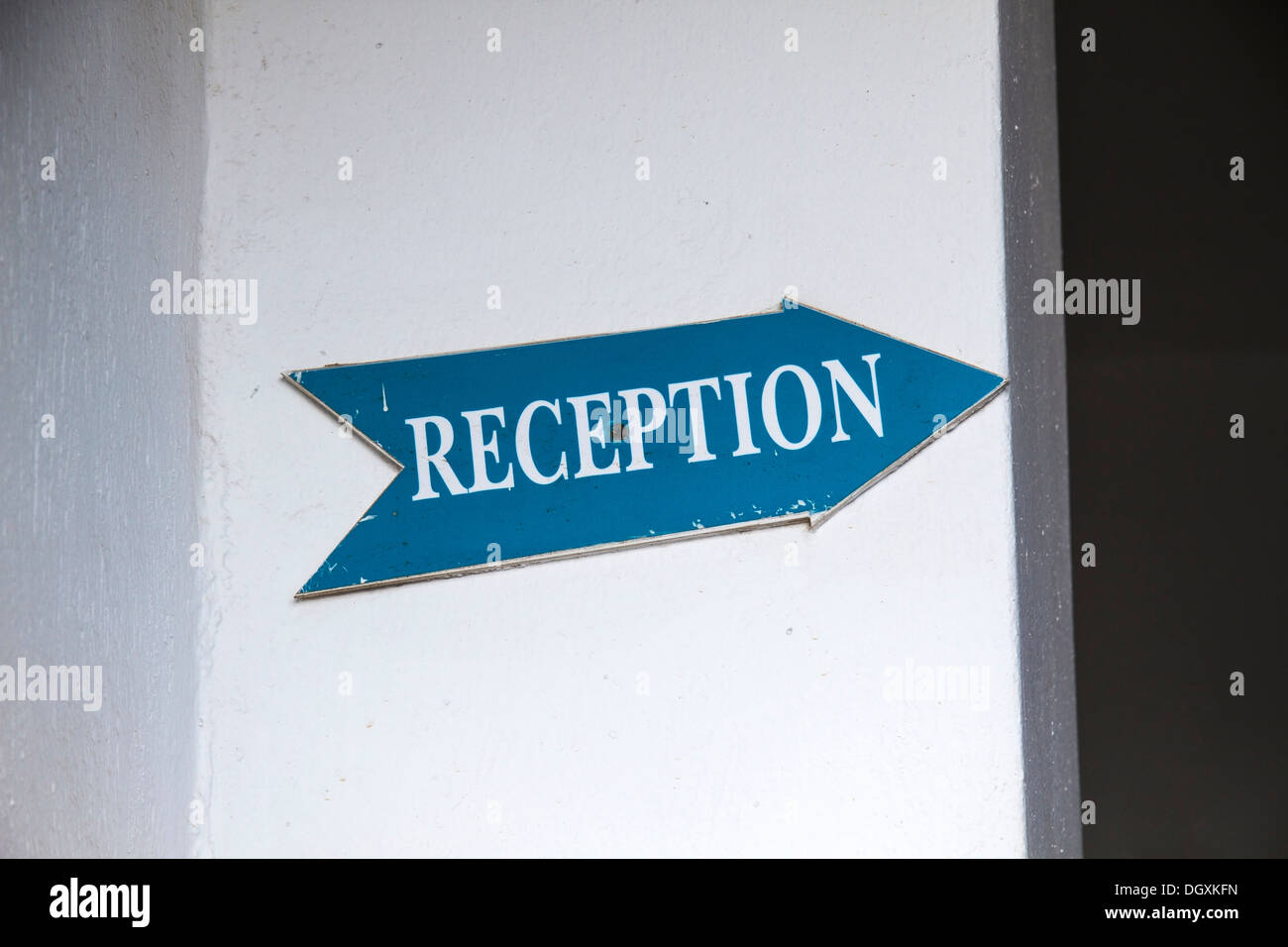 Sign to reception hi-res stock photography and images - Alamy