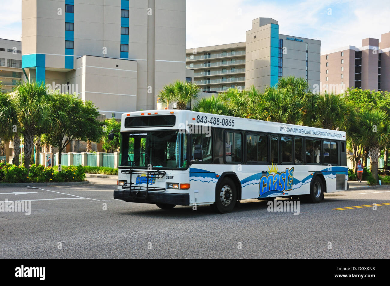 Public transportation bus in Myrtle Beach, South Carolina, USA Stock ...