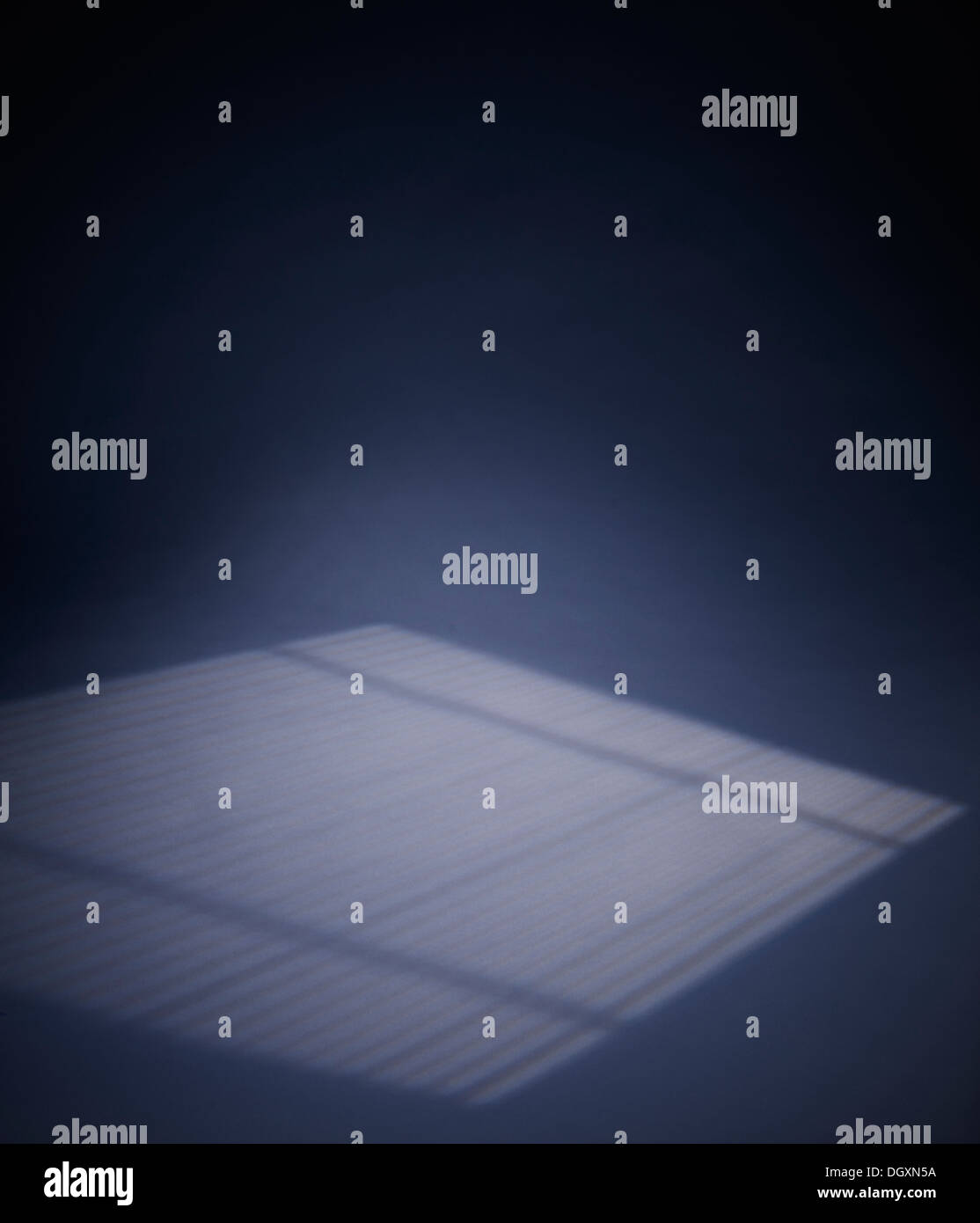Shadow of window blinds at night Stock Photo - Alamy