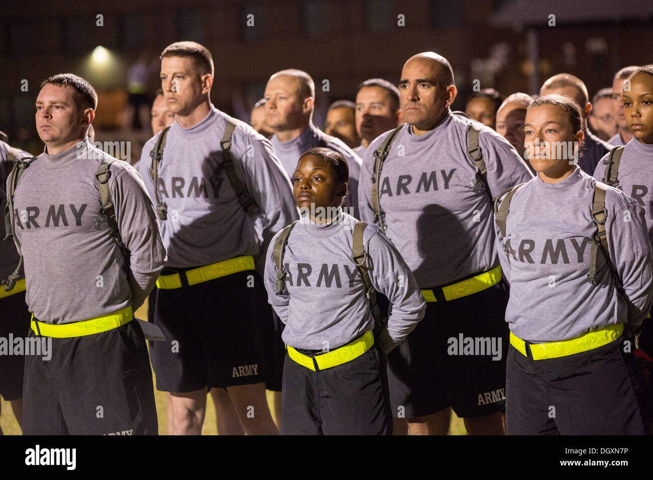 Male and female Drill Sergeant candidates at the US Army Drill ...