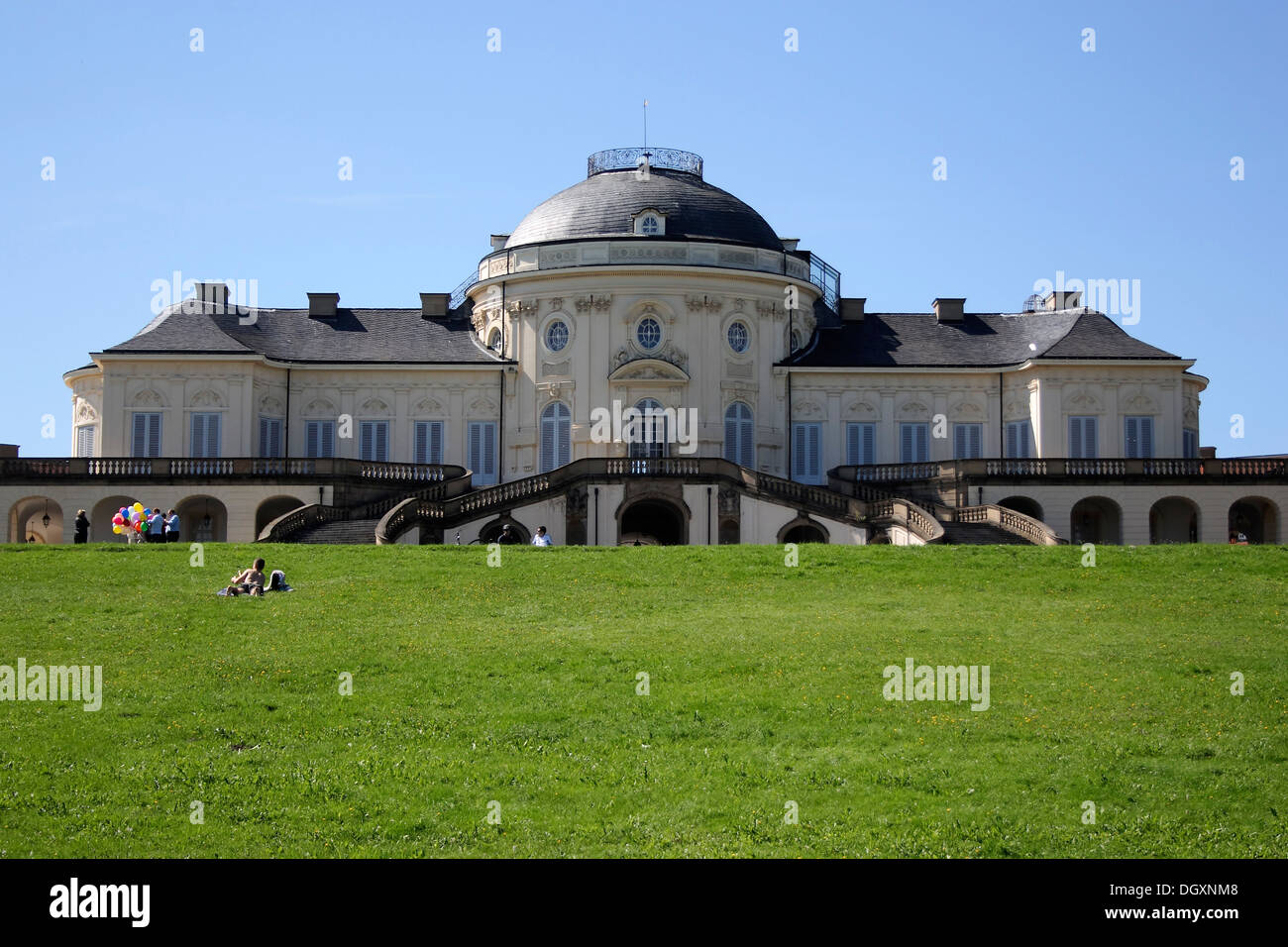 North view, Schloss Solitude Castle, Stuttgart-West, Stuttgart, Upper ...
