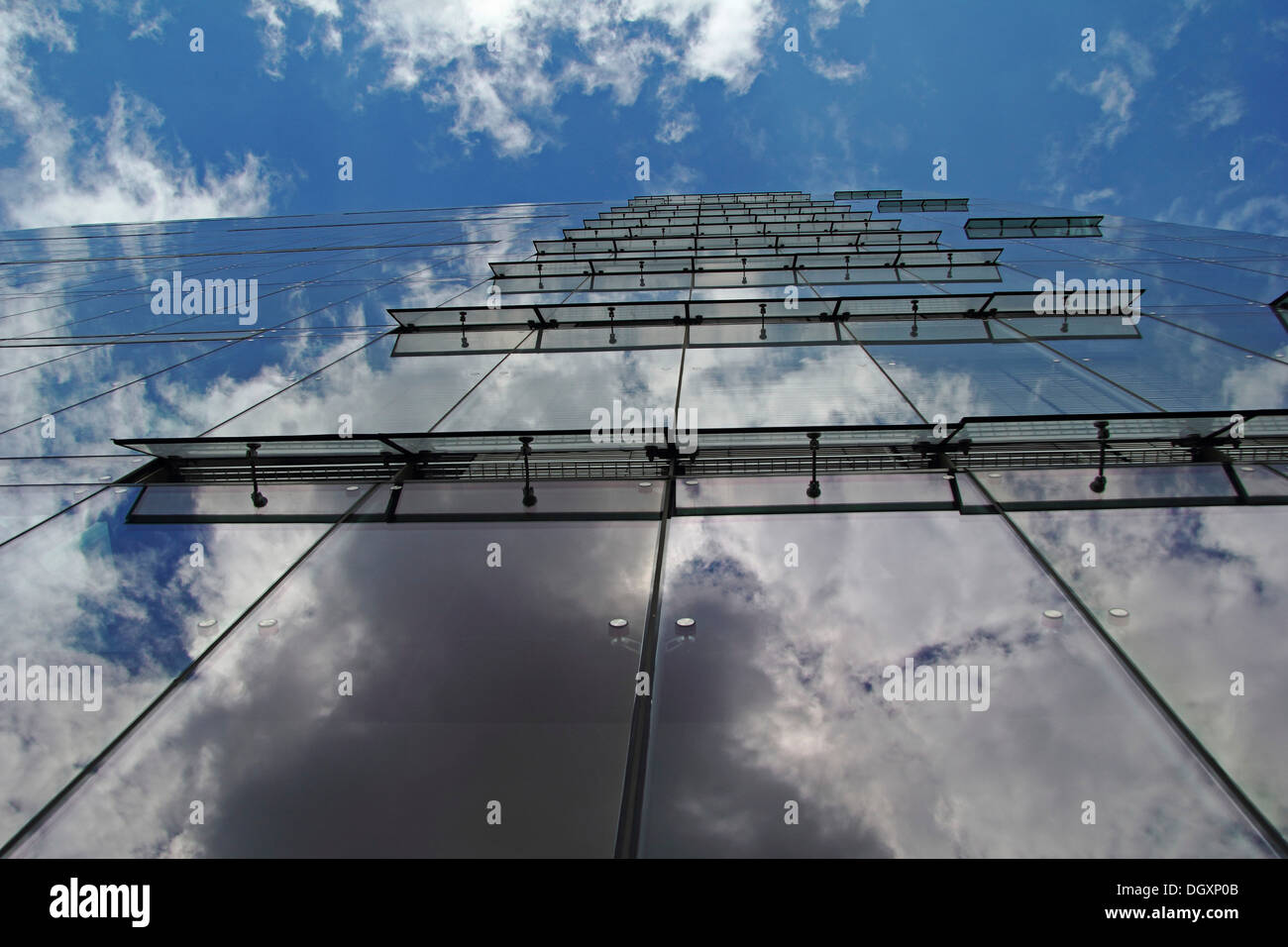 Print Media Academy, glass facade, Heidelberg, Baden-Wuerttemberg Stock ...