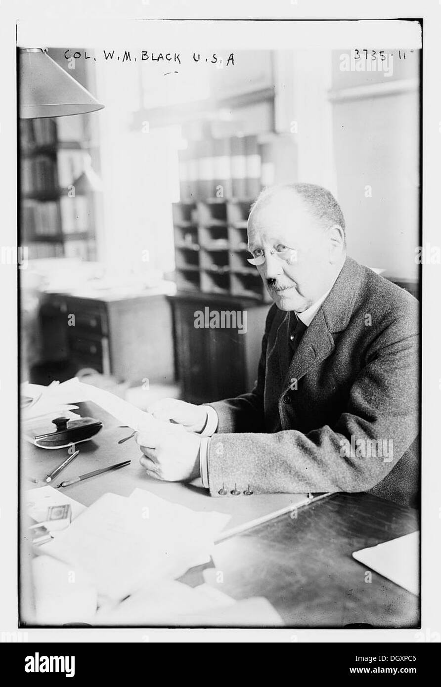 This portrait shows Colonel W.M. Black, a figure in U.S. military ...