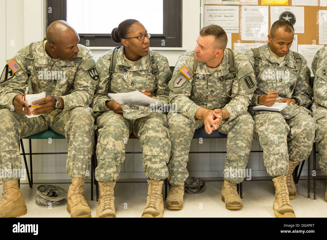 Female men sitting recruits hi-res stock photography and images - Alamy