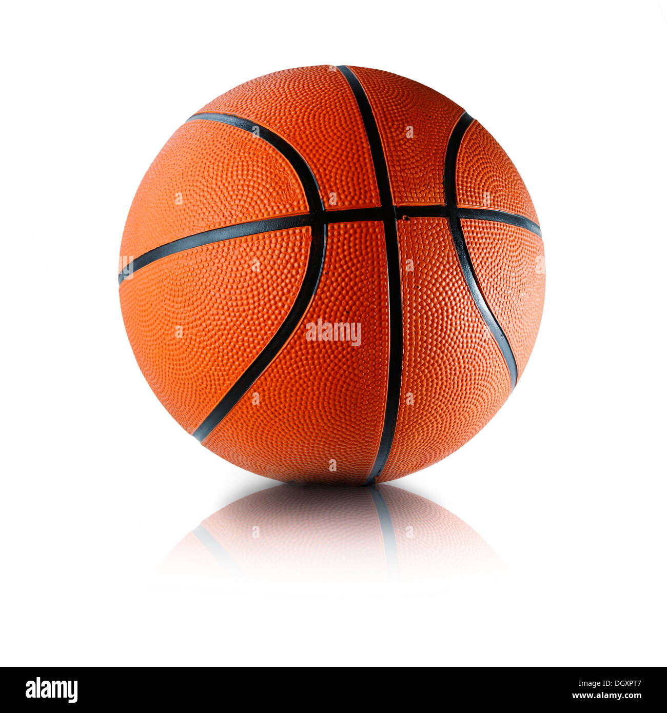 One basketball on plain background Stock Photo - Alamy
