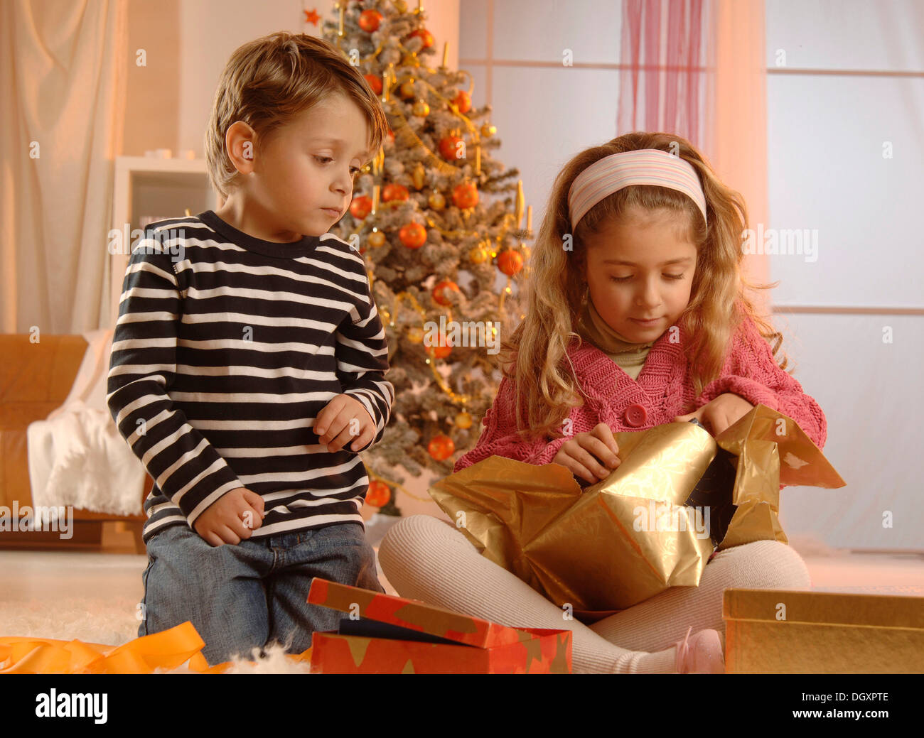 Unpacking of a christmas tree hi-res stock photography and images - Alamy