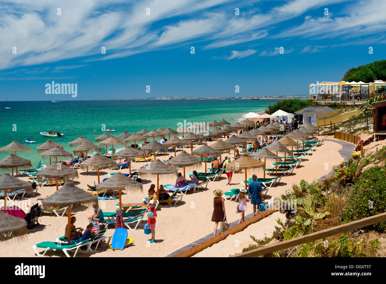 Portugal, the Algarve, Praia do Ancão ( Praia do Garrão ) near Vale do ...