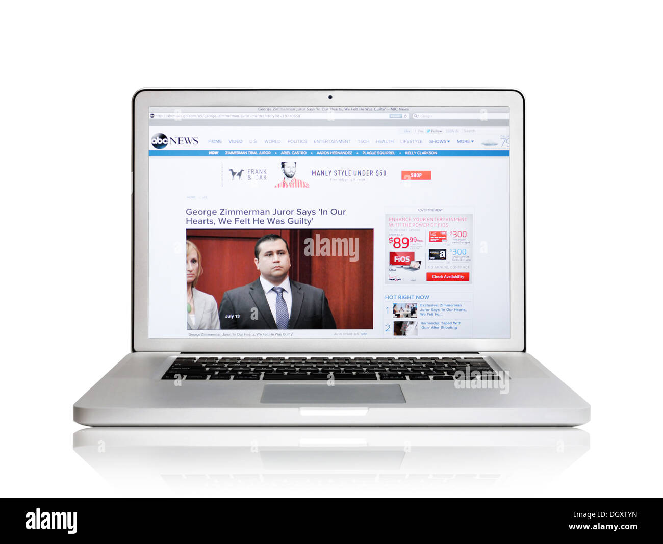 Abc on laptop screen Cut Out Stock Images & Pictures - Alamy