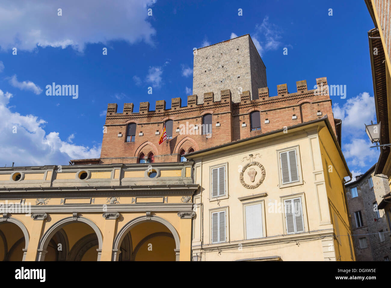 Palace of Siena Stock Photo - Alamy