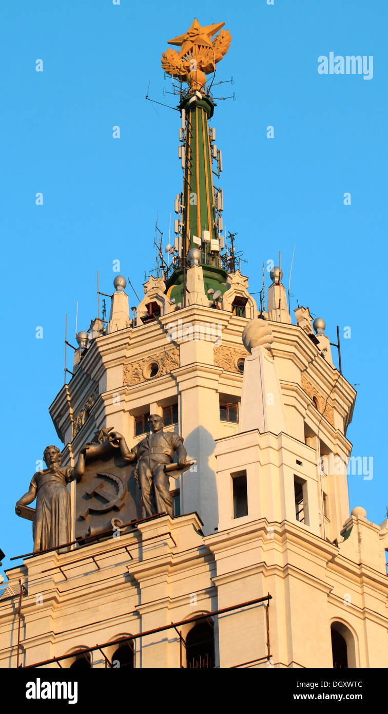 Soviet architecture facade apartment building hi-res stock photography ...