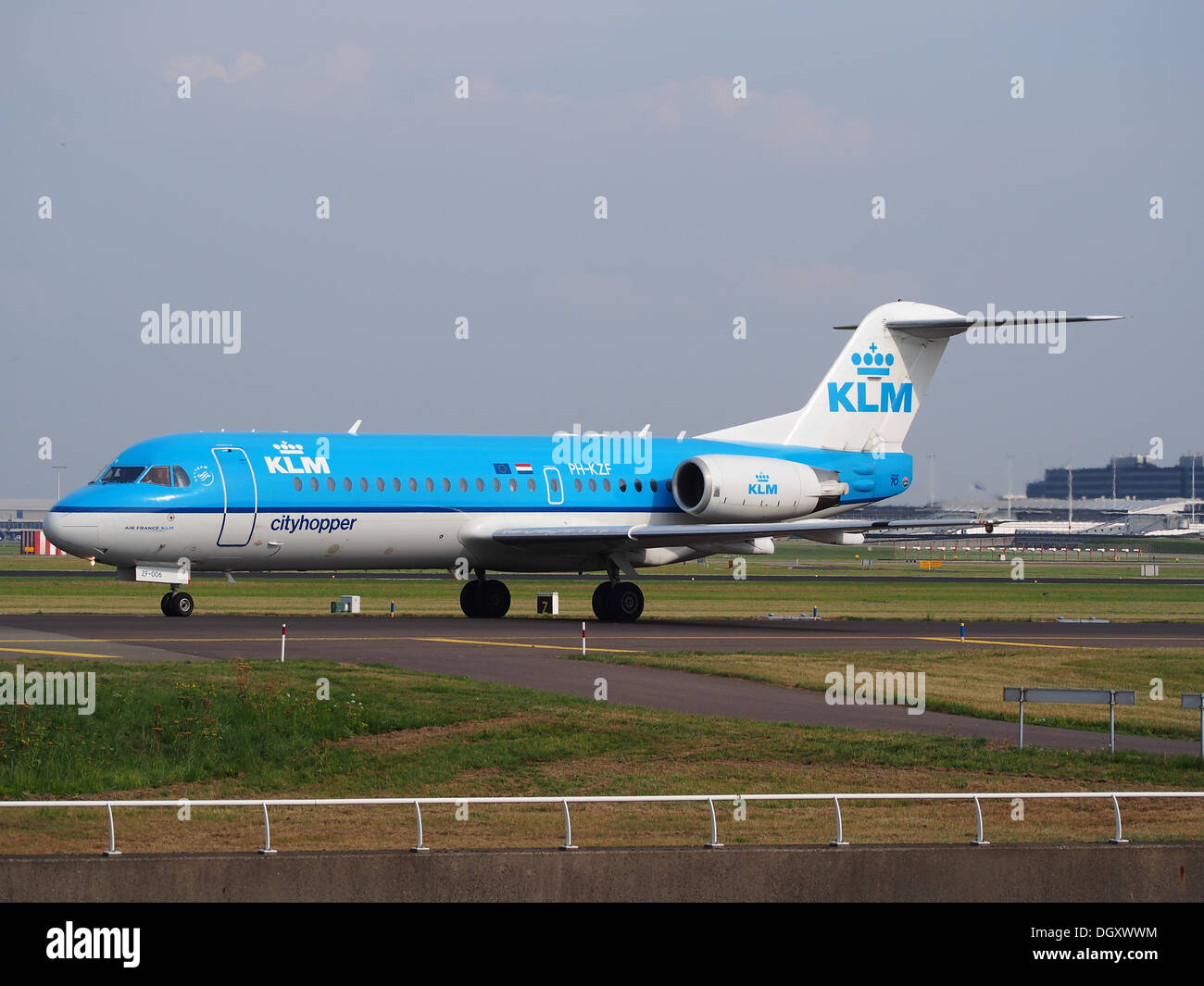 The PH-KZF KLM Cityhopper Fokker F70, aircraft with construction number ...
