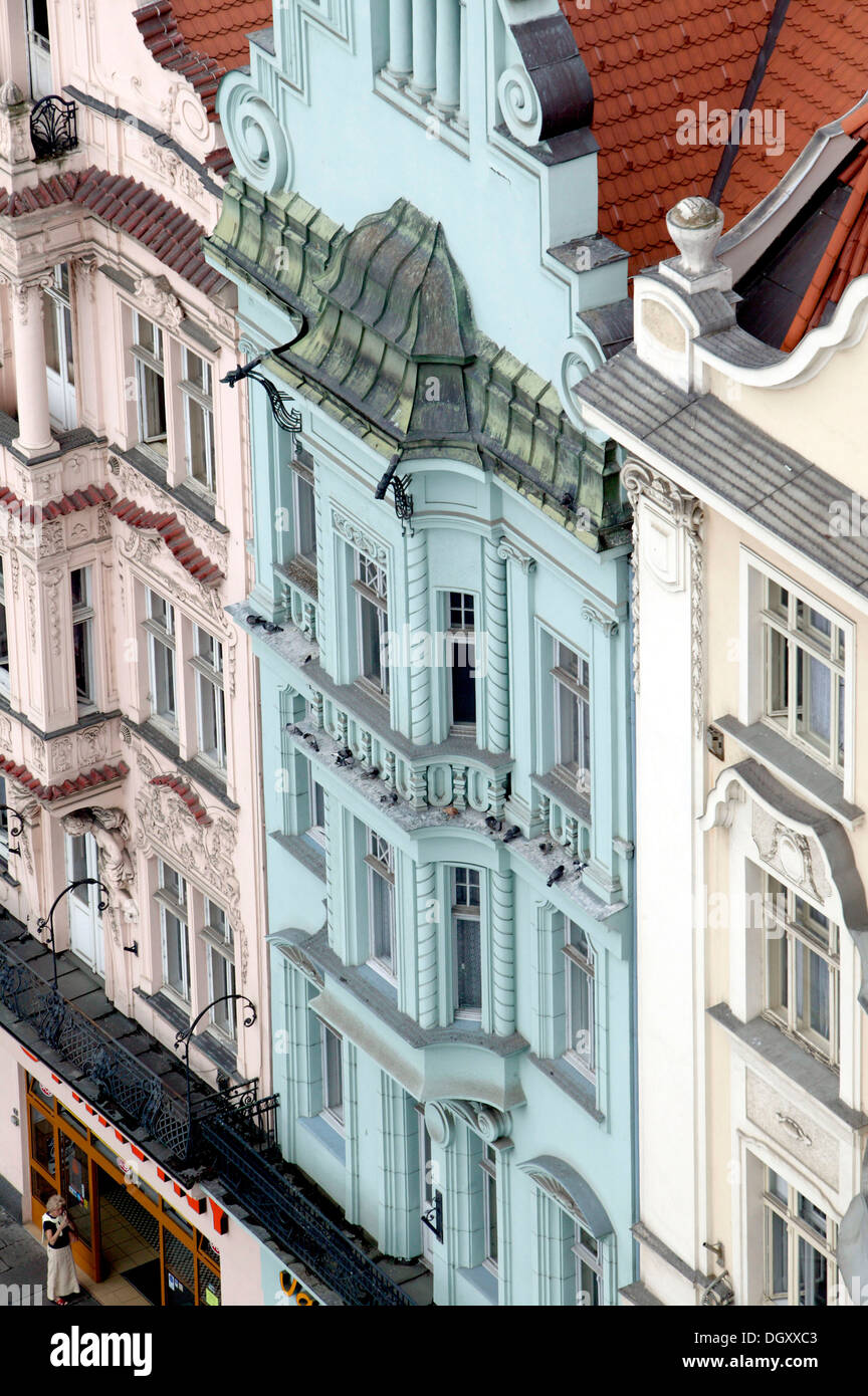 View of renaissance house facades at the Square of the Republic from ...