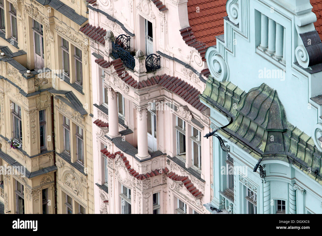 View of renaissance house facades at the Square of the Republic from ...