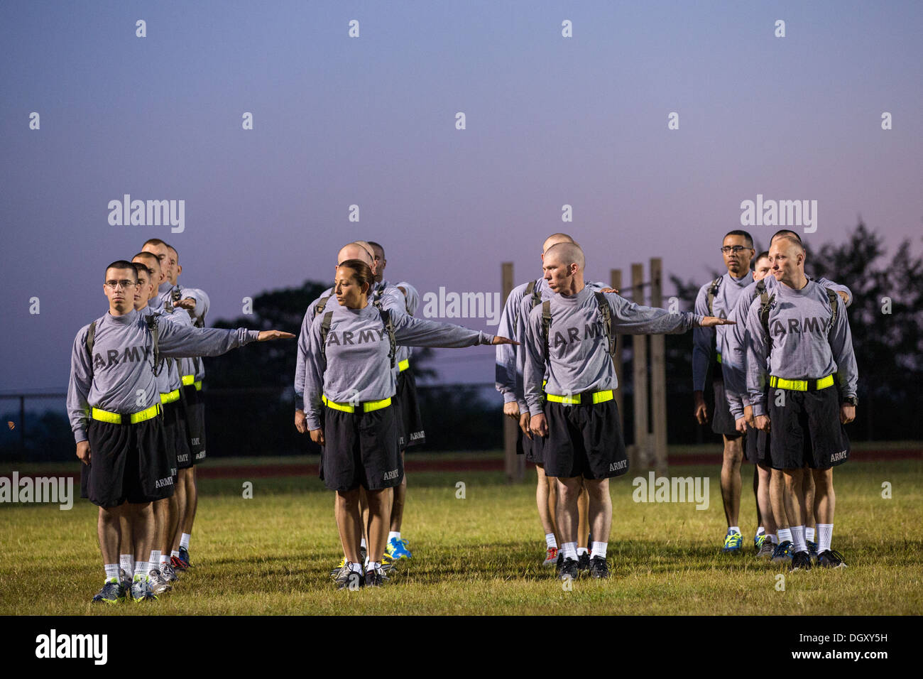 Drill Sergeant candidates at the US Army Drill Instructors School Fort ...