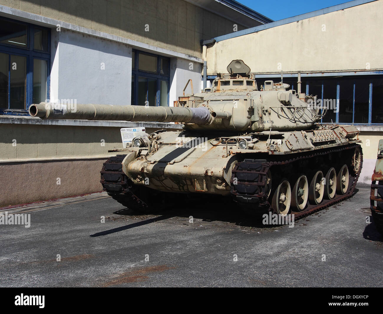 The AMX 30C2, a French battle tank, is displayed at the Tank Museum in ...