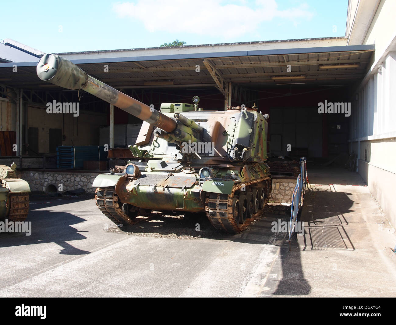 The GTC 155mm AUF1, based on the AMX 30 tank chassis, is a French self ...