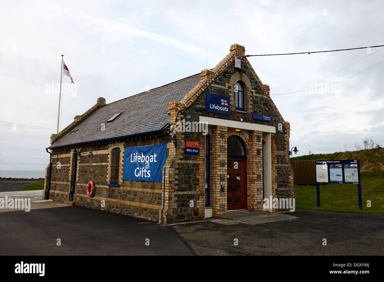 portpatrick lifeboat explore station scotland uk Stock Photo - Alamy