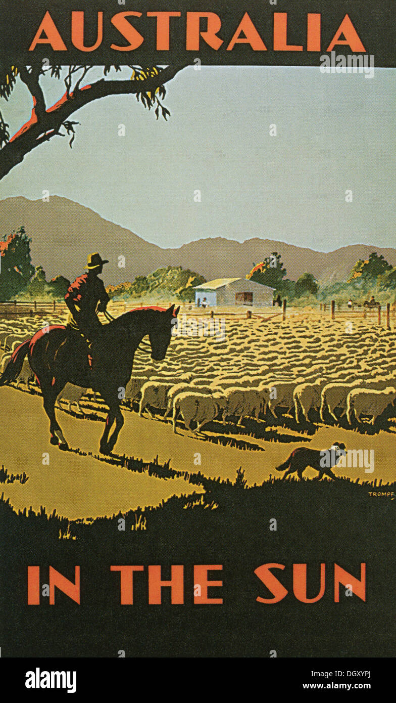 Australian poster art hi-res stock photography and images - Alamy