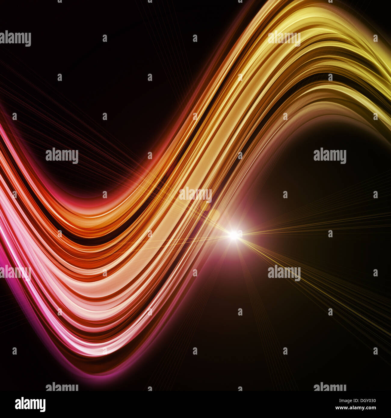 Futuristic technology wave background design with lights Stock Photo ...