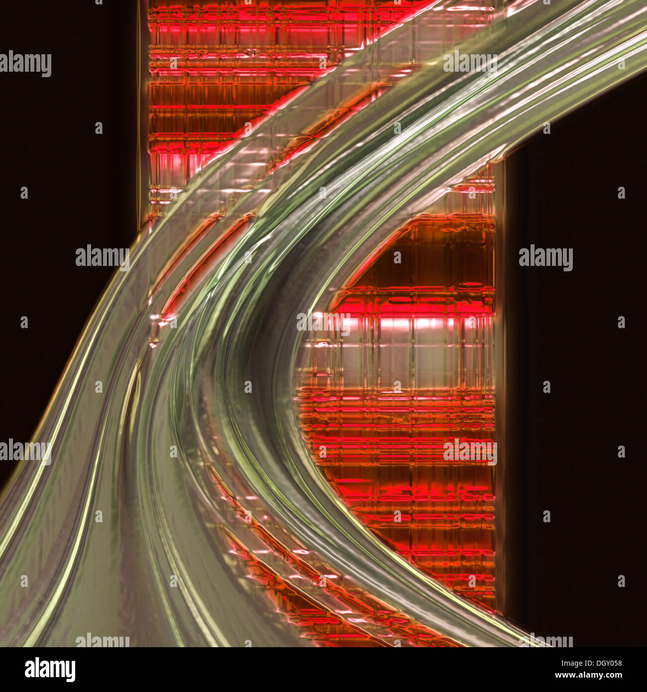 Powerful elegant wave design illustration Stock Photo - Alamy