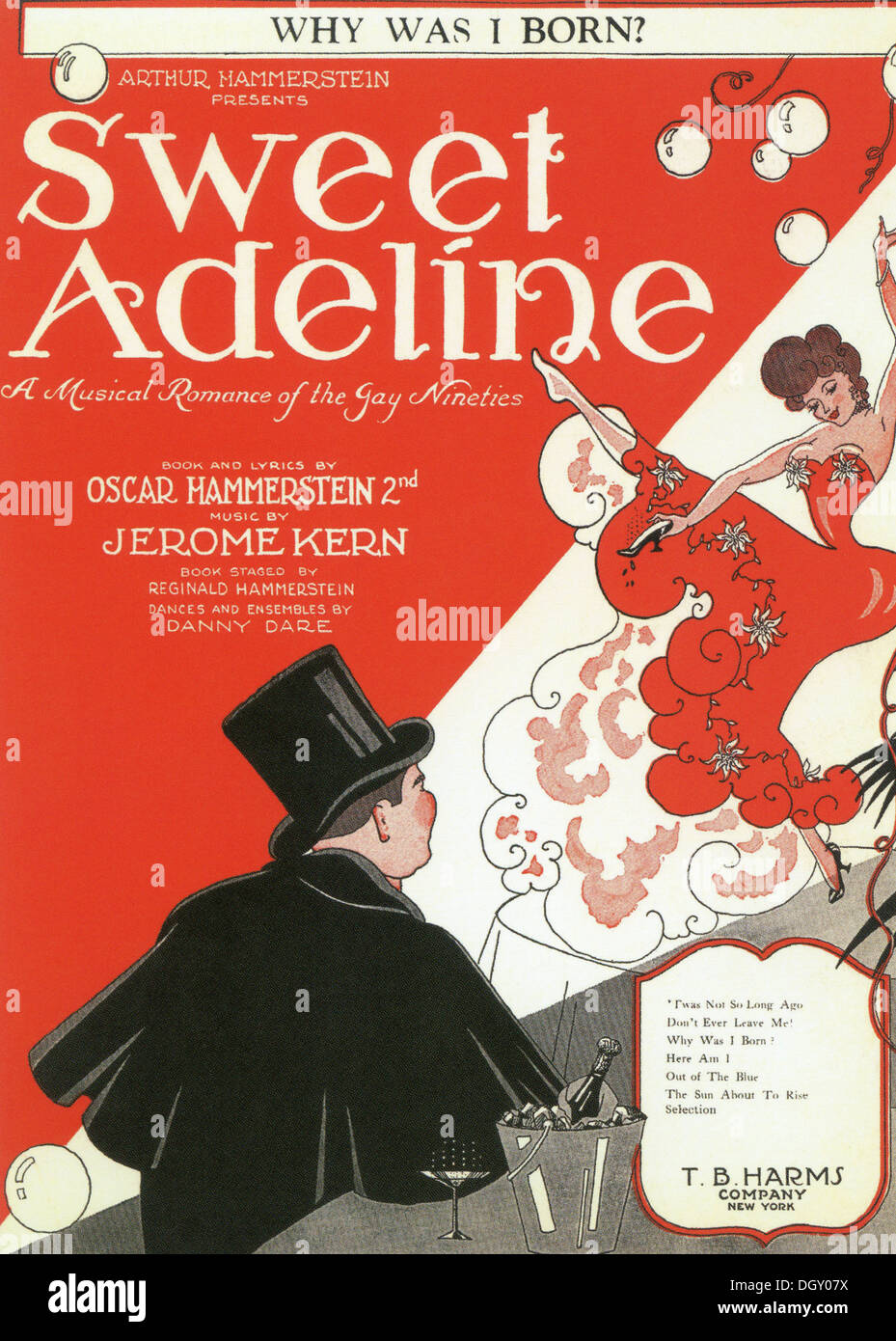Sweet Adeline musical vintage poster, 1929 - Editorial use only Stock ...