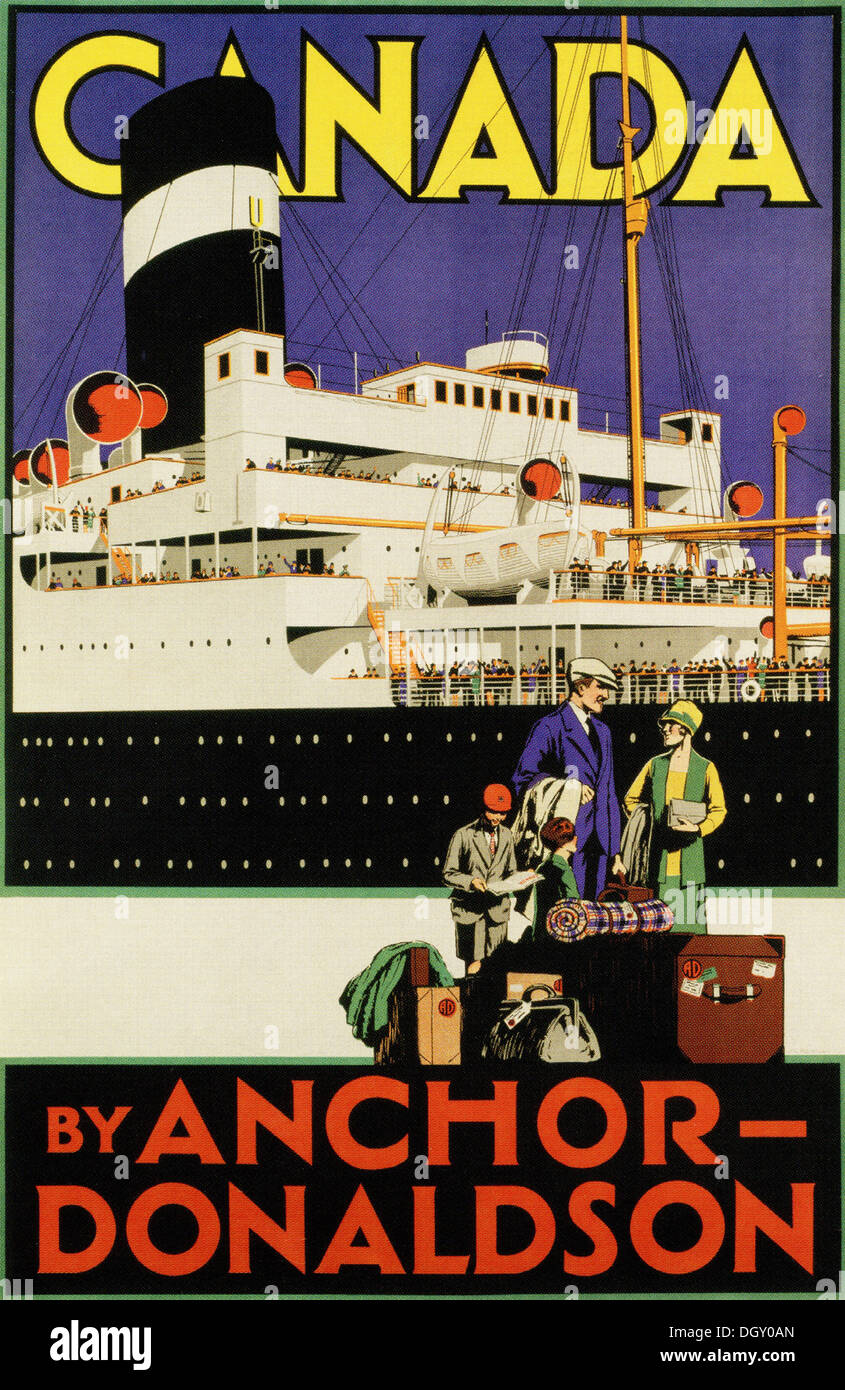 Transatlantic cruise poster hi-res stock photography and images - Alamy