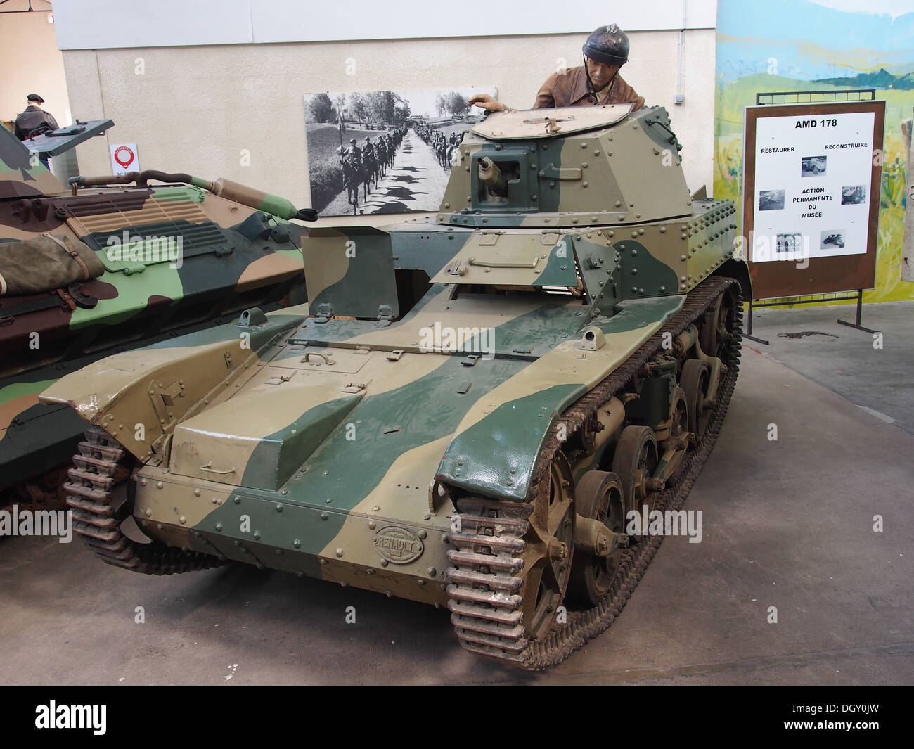 The Renault AMR 33 is a French reconnaissance tank displayed at the ...