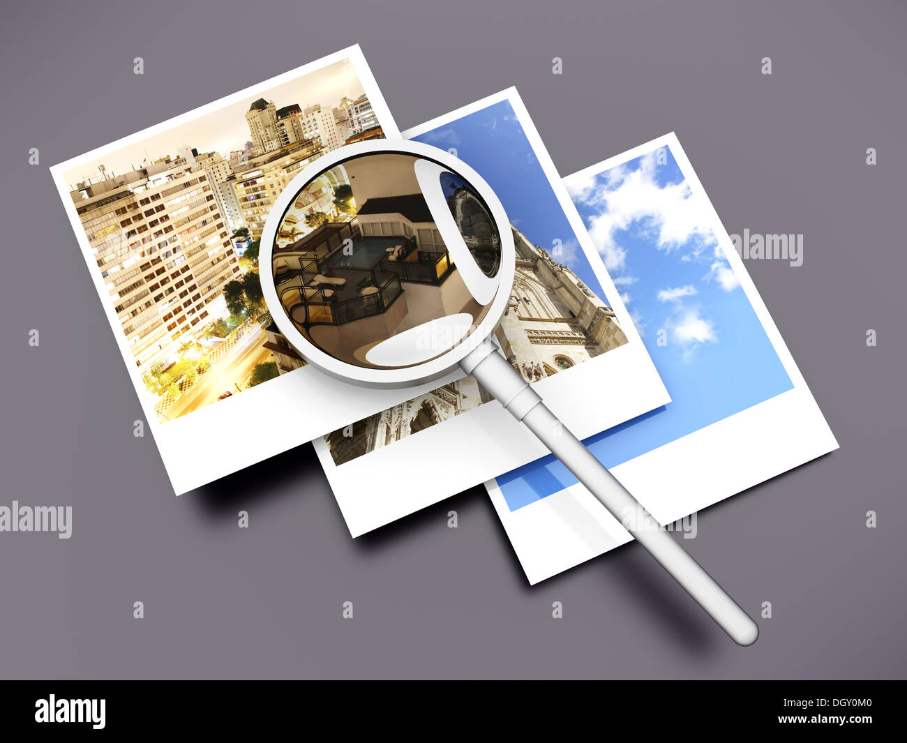 Instant photo frames. 3D rendered illustration Stock Photo - Alamy