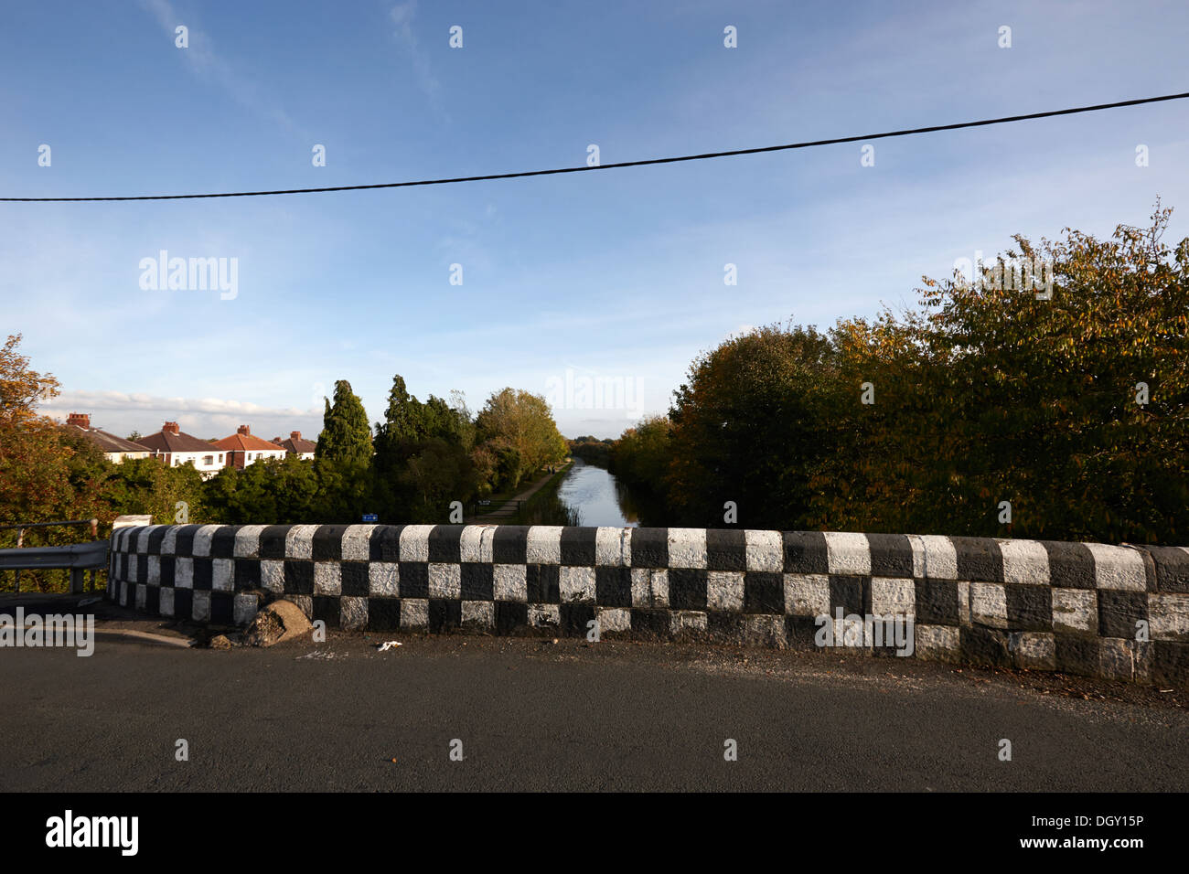 blue anchor bridge no 8 on liverpool leeds canal main line at aintree ...