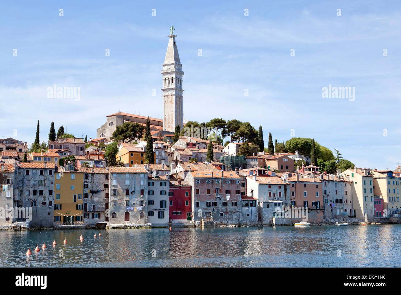 View towards the historic town centre with the Parish Church of St ...