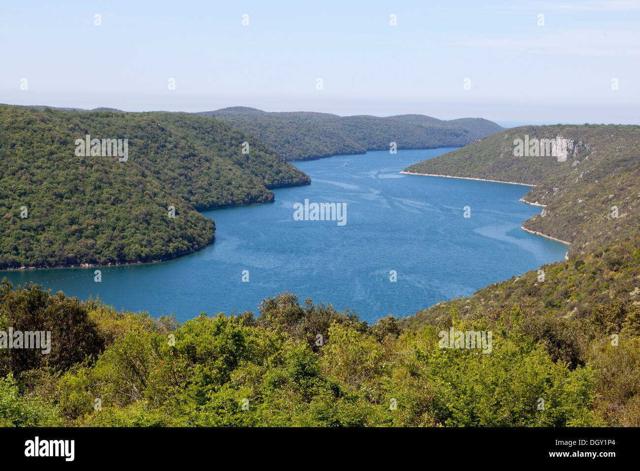 Lim Channel, nature reserve near Rovinj, Rovingo, Istria, Croatia ...