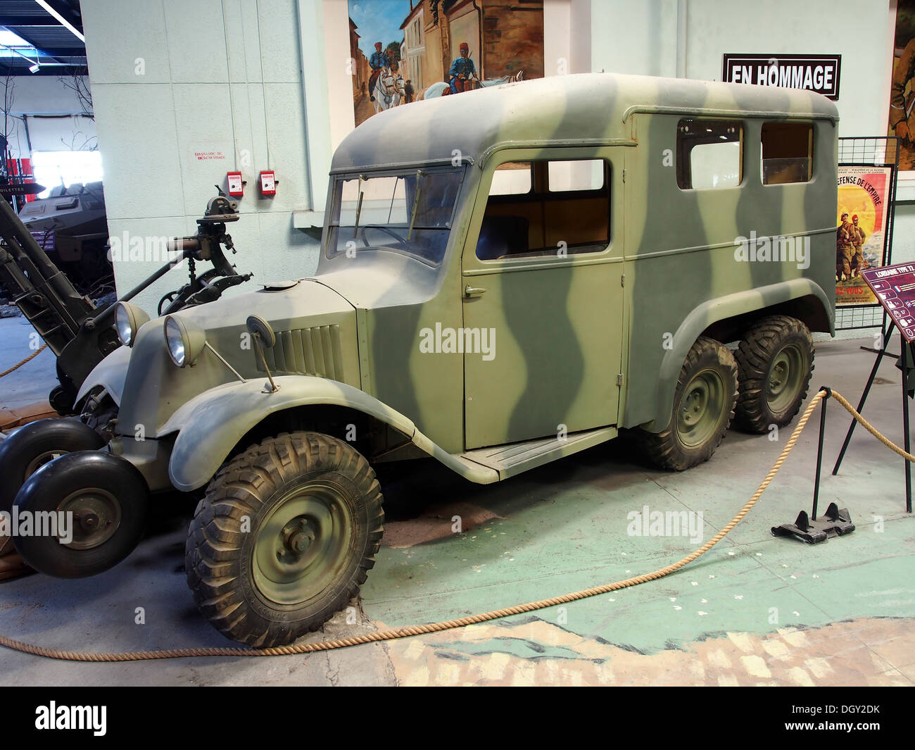 The Lorraine 72, a French-built armored vehicle, is displayed at the ...