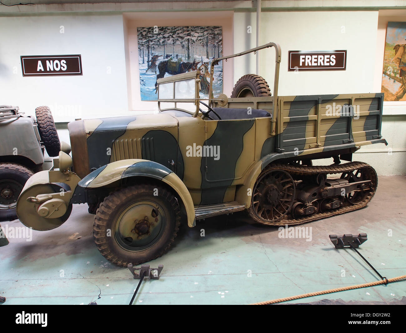 Unic P107 , tank museum, Saumur, France, pic-1 Stock Photo - Alamy