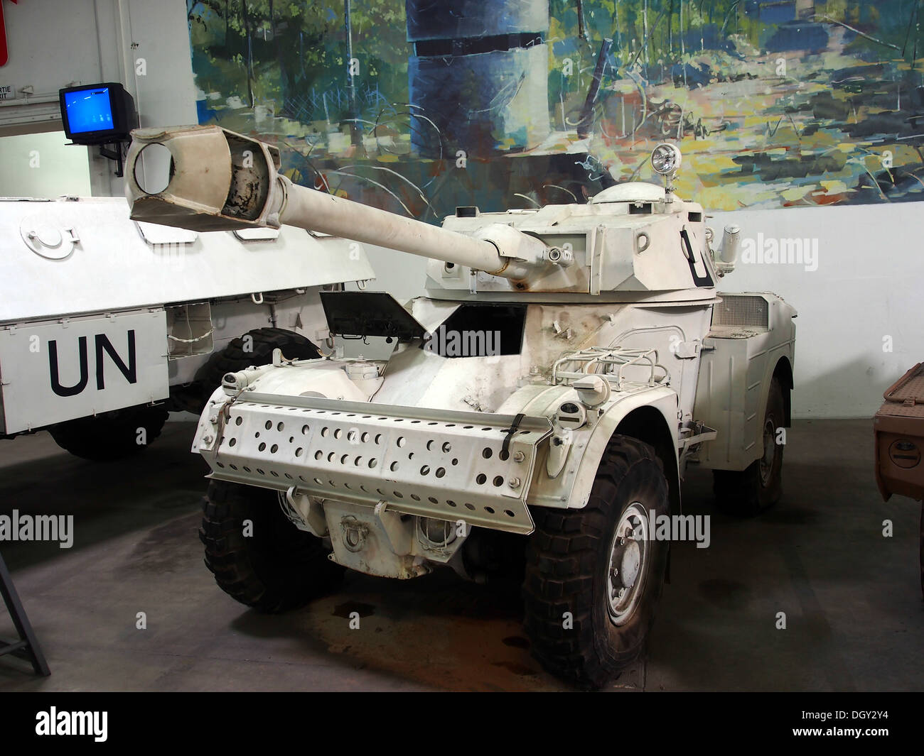The Panhard AML, an armored vehicle used by the French military, is on ...