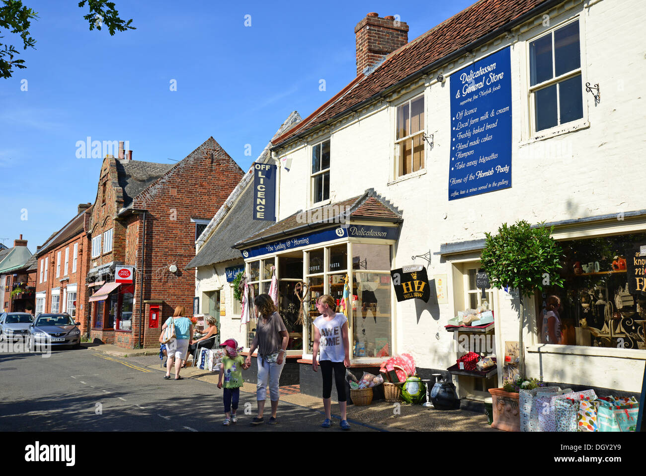 Lower Street, Horning, Norfolk Broads, Norfolk, England, United Kingdom ...