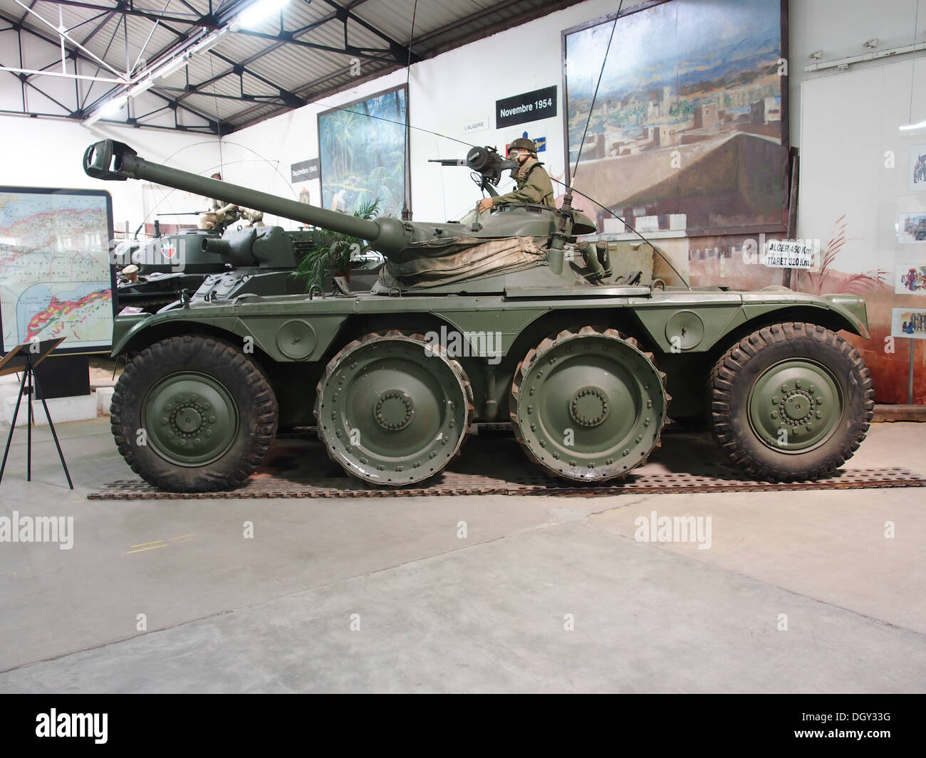 Panhard EBR in the tank museum, Saumur, France, pic-1 Stock Photo - Alamy