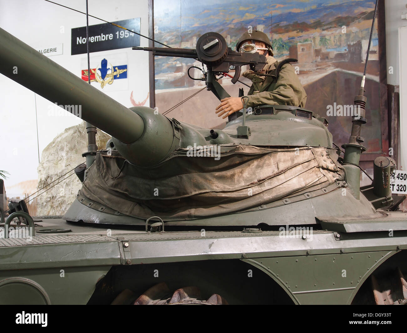 The Panhard EBR, an armored vehicle, is displayed at the Tank Museum in ...