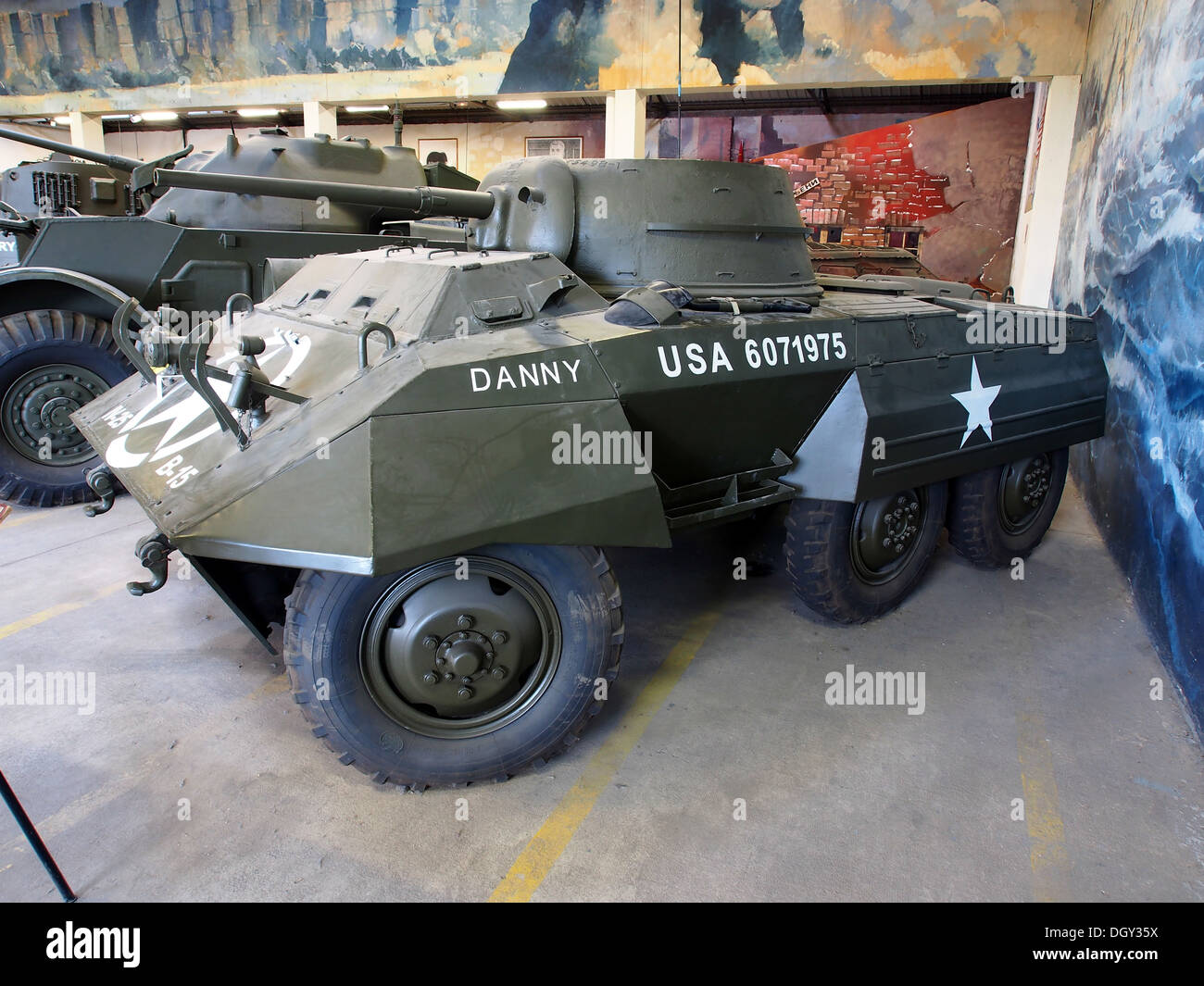 M8 greyhound, AMM8, tank museum, Saumur, France Stock Photo - Alamy