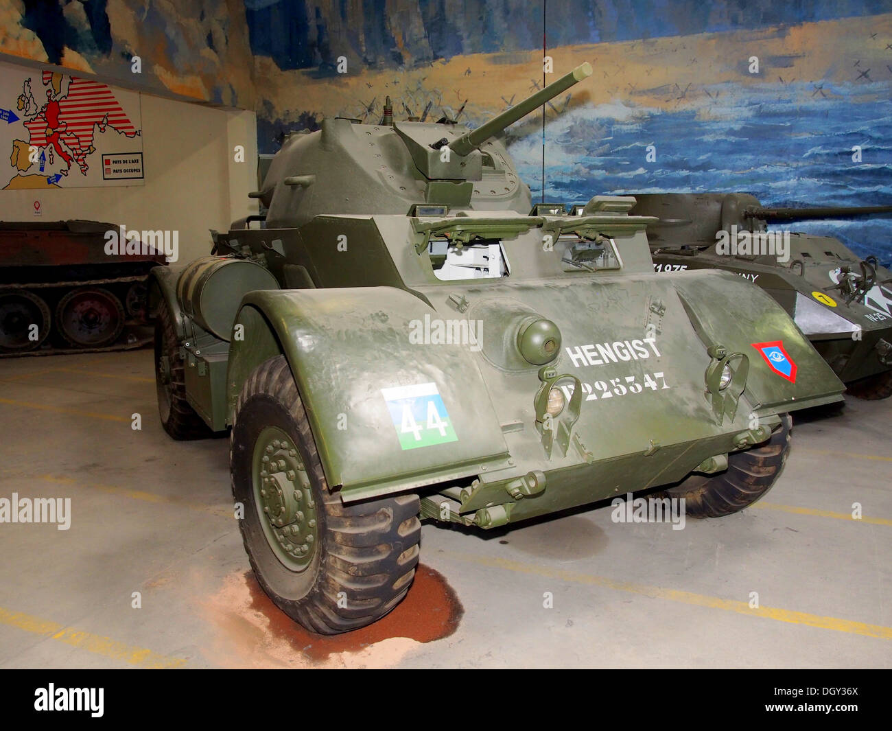 The T17 E1 Staghound, an American-built armored car, is on display at ...